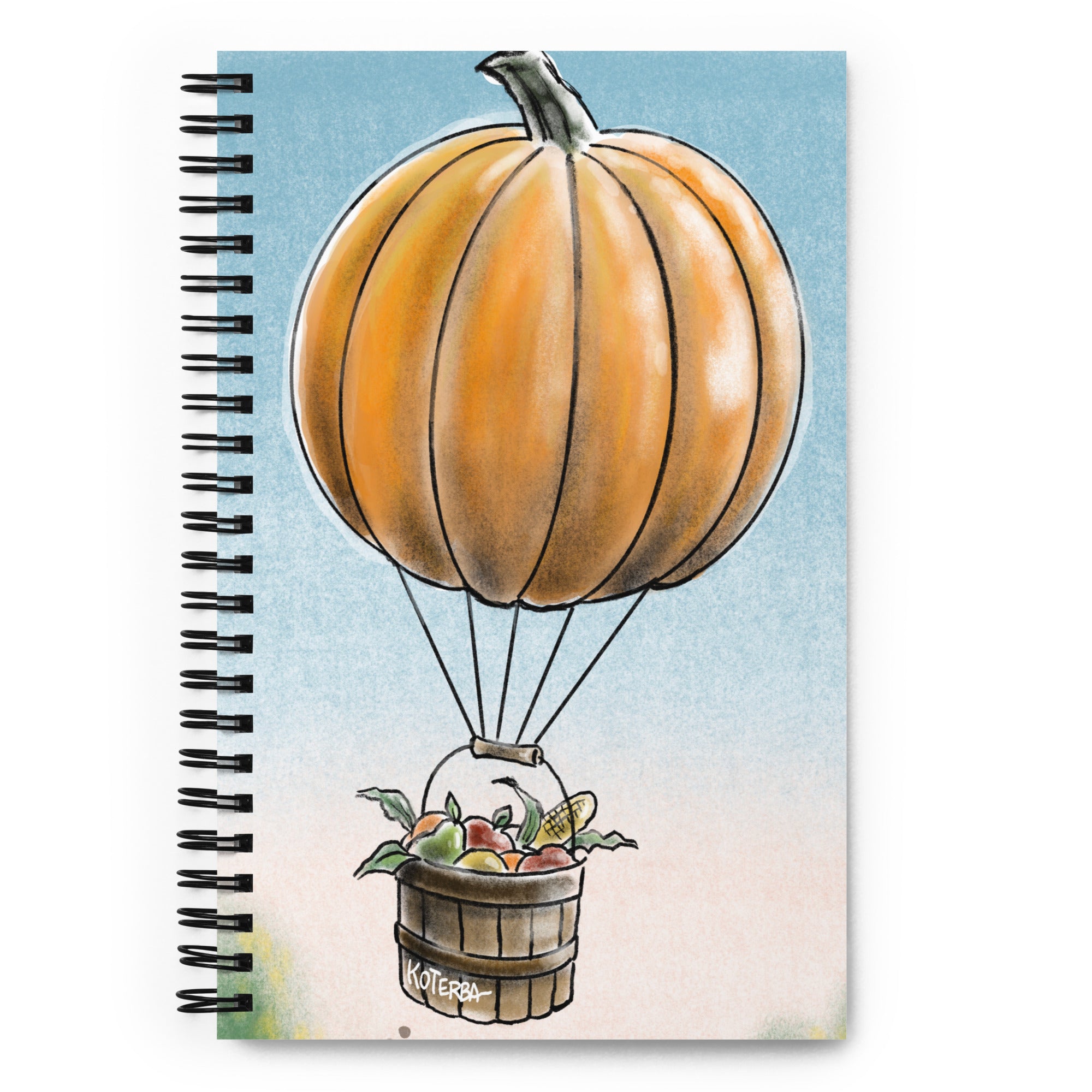 Pumkin Balloon - Spiral Notebook – Jeffrey Koterba
